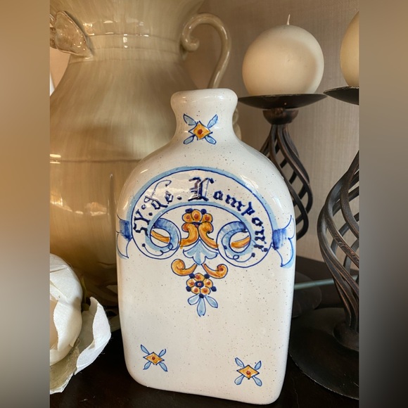 Pier 1 | Accents | Oil Jar Ceramic Italian Reproduction Hand Painted ...